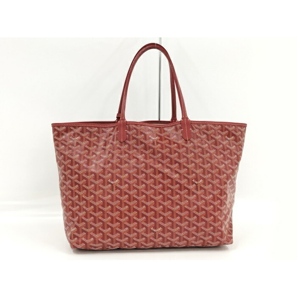 Goyard | Bags | Goyard Red Saint Louis Tote Pm Leather Bag | Poshmark